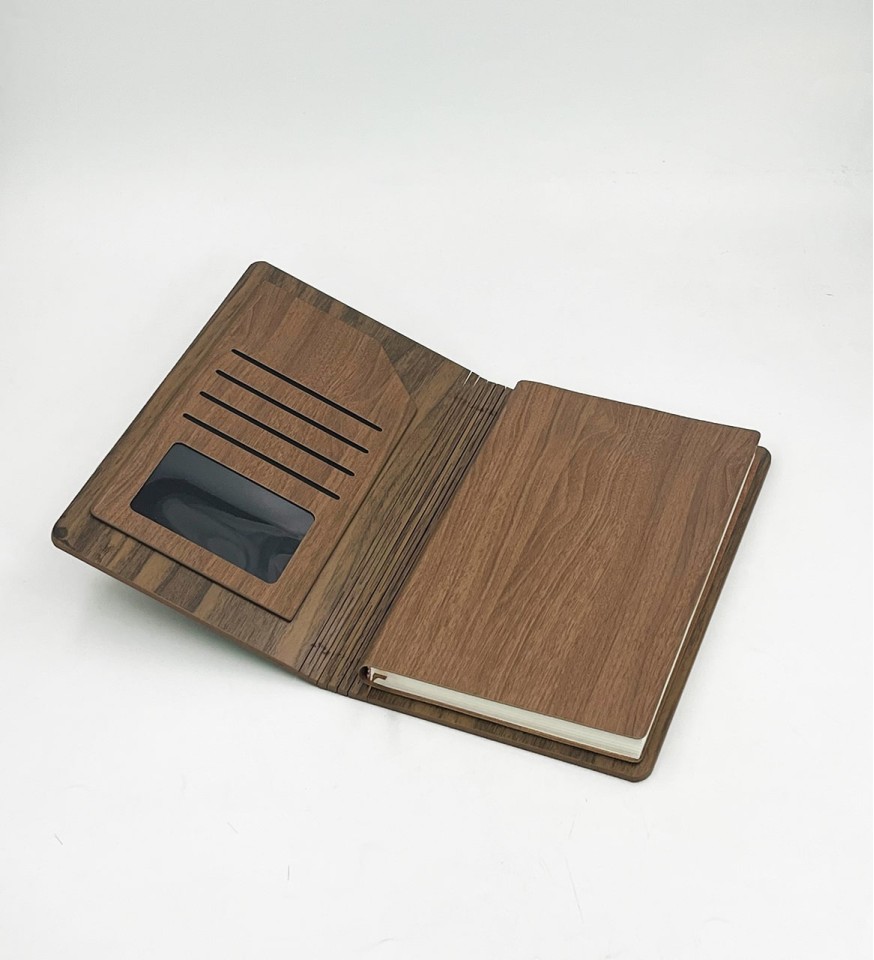 Wooden Cover Notebook Diary
