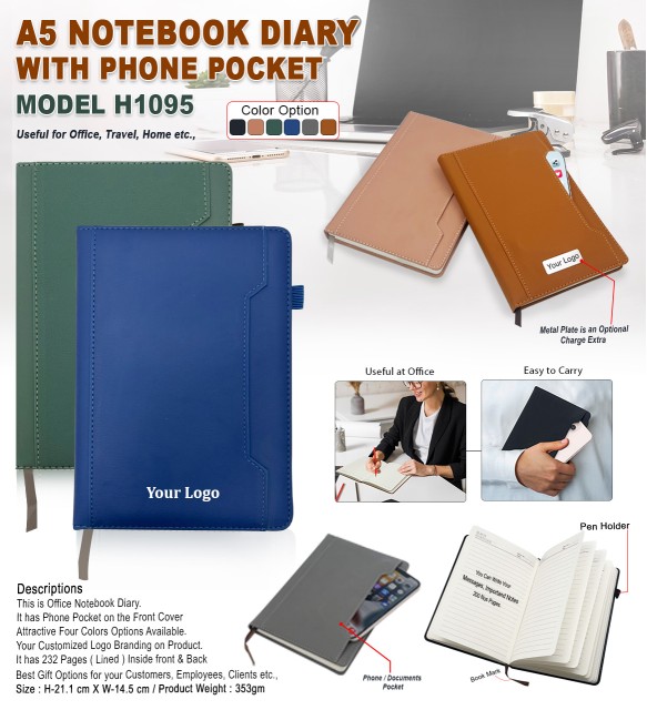 Corporate Diaries Manufacturers in India | A5 Phone Pocket Diary