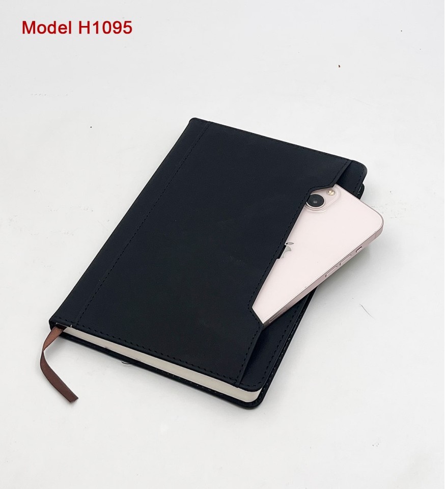 A5 Notebook Diary with Phone Pocket