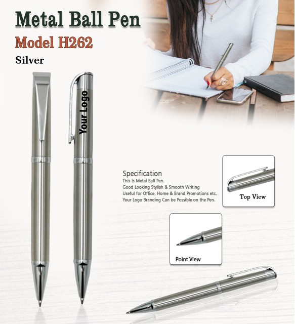 Metal Ball Pen Model 262 - Silver-583x640.jpg