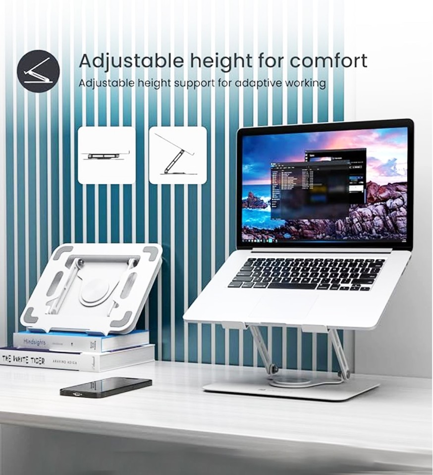 360' Rotating Metal Laptop Stand