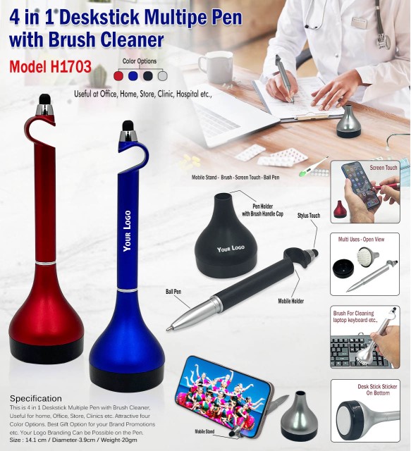 4 in 1 Deskstick Multiple Pen