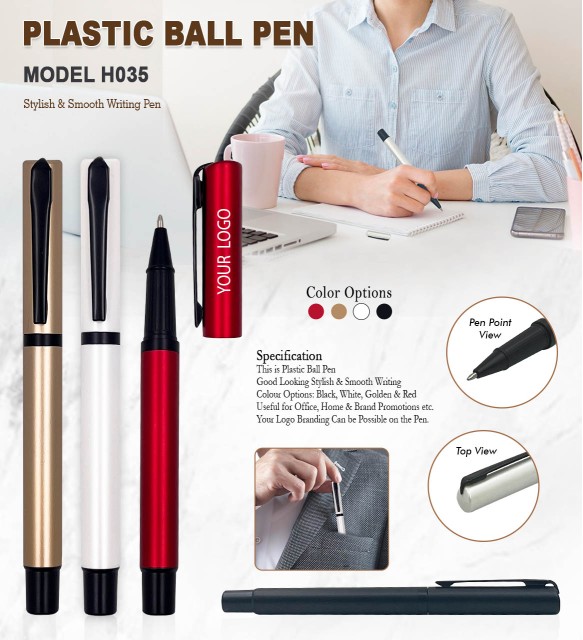 Bulk Plastic Ball Pens with Cap - Best Budget Pens for Promotions